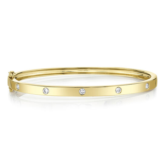 Shy Creation | Kate Yellow Gold and Diamond Bangle | Maison Birks